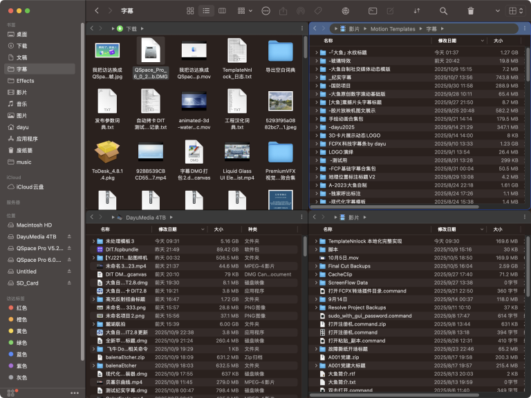 Mac访达平替工具Qspace pro破解版-大鱼先森粉丝福利站